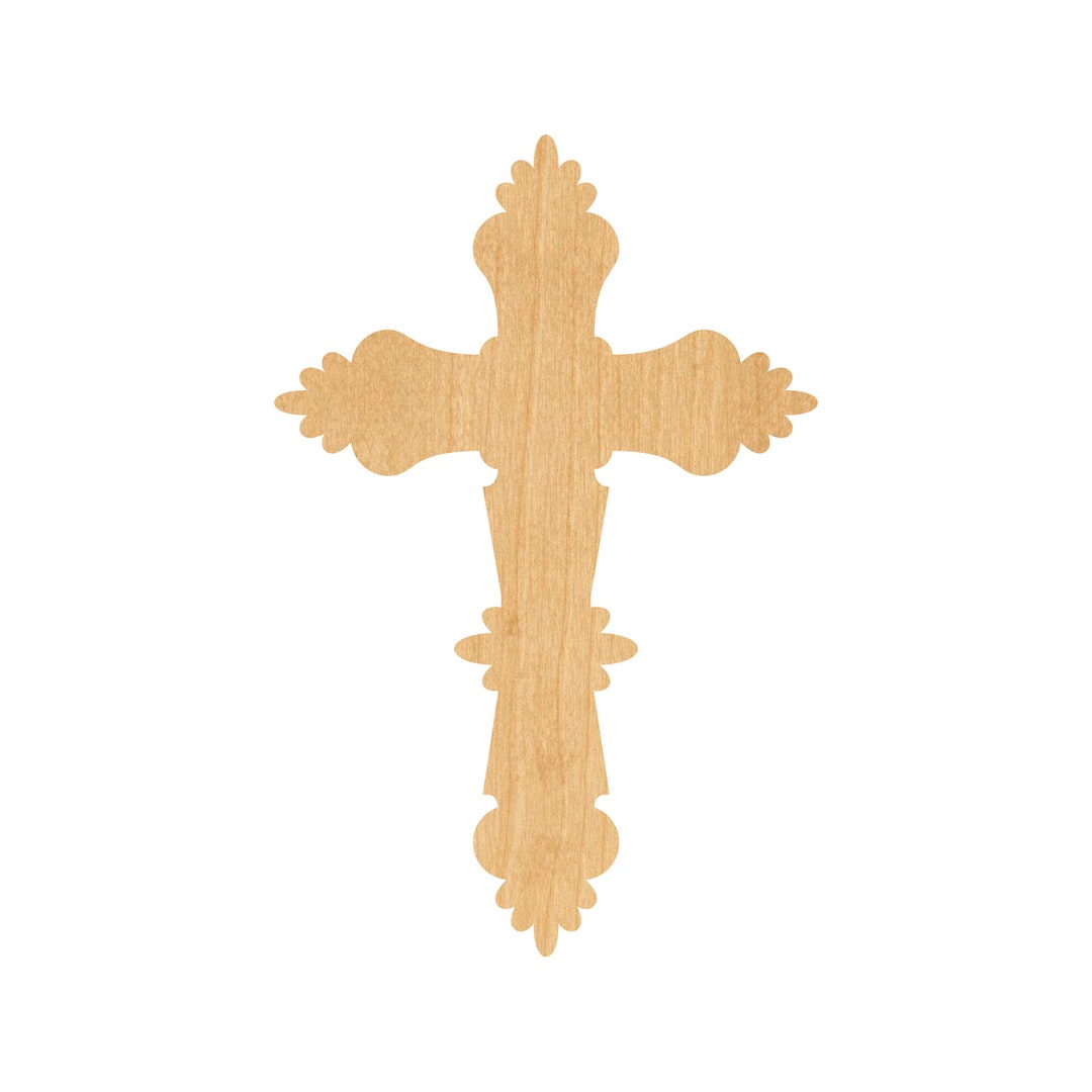 Crucifix Laser Cut Out Wood Shape Craft Supply - Woodcraft Cutout - Etsy