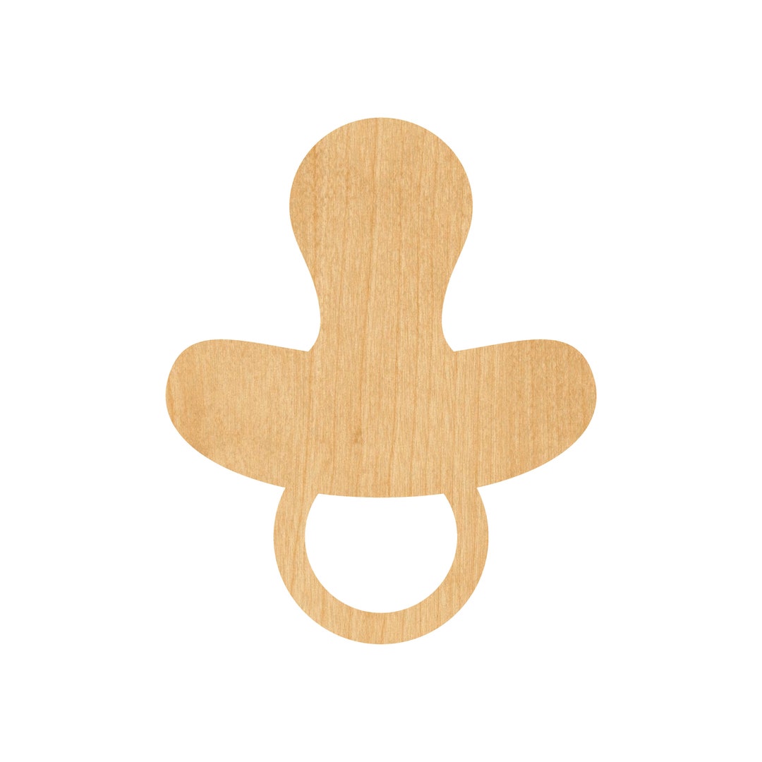 Pacifier 2 Laser Cut Out Wood Shape Craft Supply - Woodcraft Cutout - Etsy