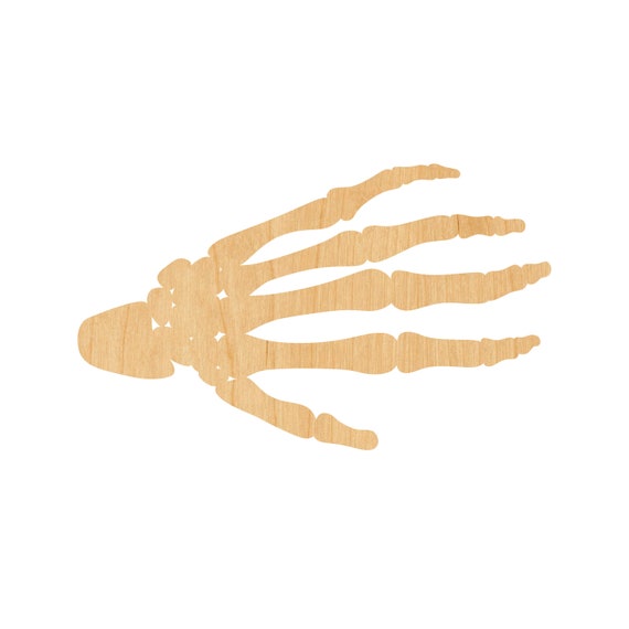 Skeleton Hand Laser Cut Out Wood Shape Craft Supply - Etsy