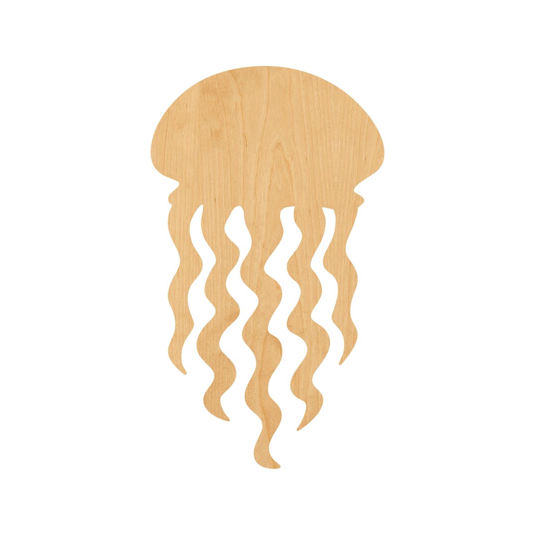 Jellyfish 2 Laser Cut Out Wood Shape Craft Supply – Woodcraft Cutout - Etsy