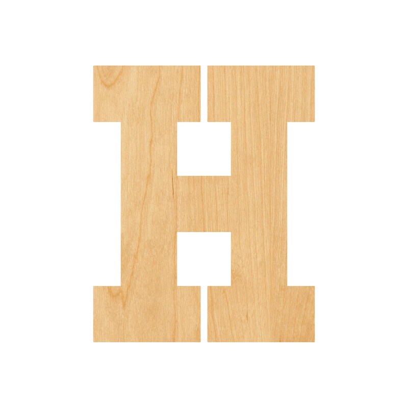 Wood Letter H - Etsy
