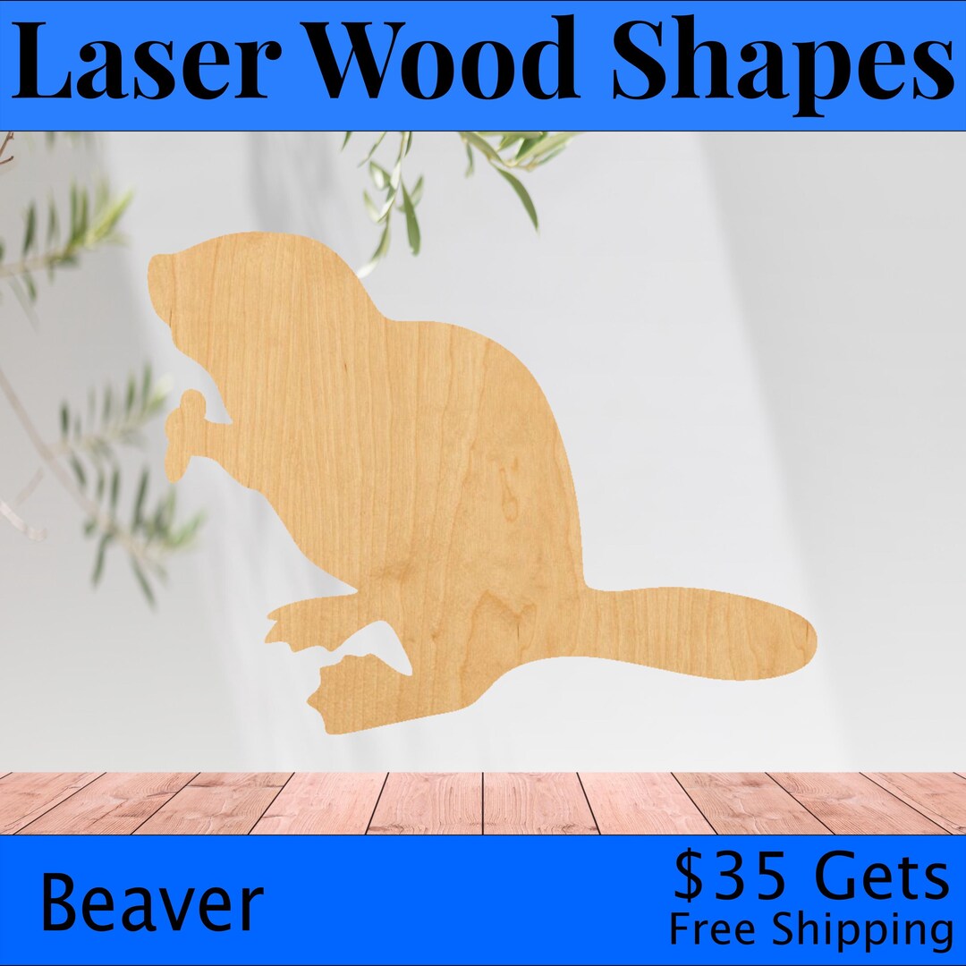 Beaver Laser Cut Out Wood Shape Craft Supply – Woodcraft Cutout - Etsy