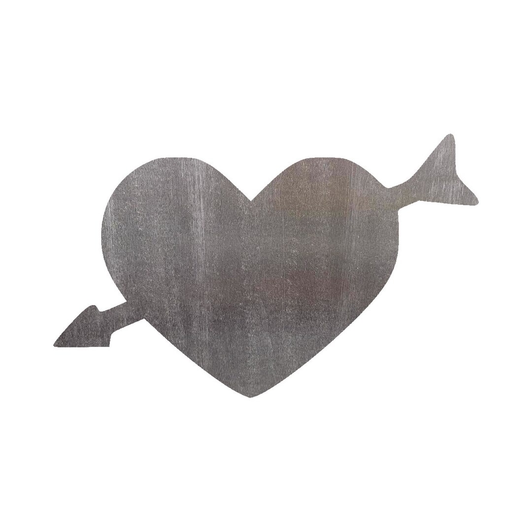 Heart With Arrow Steel Cut Out Shape Metal Art Decoration Home Decor ...