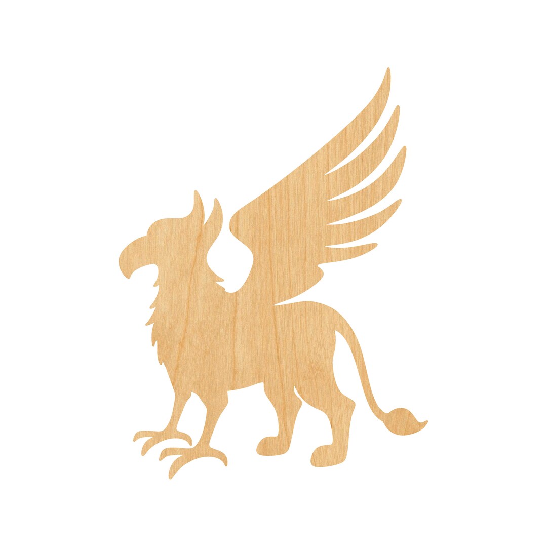 Griffin Laser Cut Out Wood Shape Craft Supply - Woodcraft Cutout - Etsy
