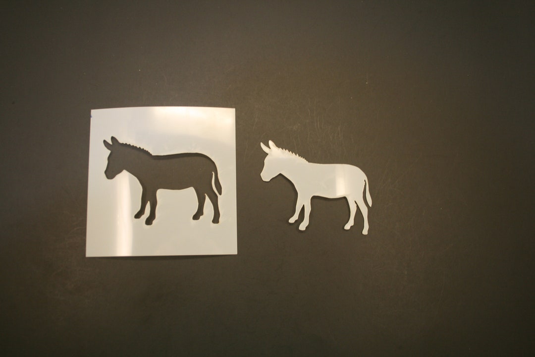 Donkey Reusable Mylar Stencil - Art Supplies - Etsy