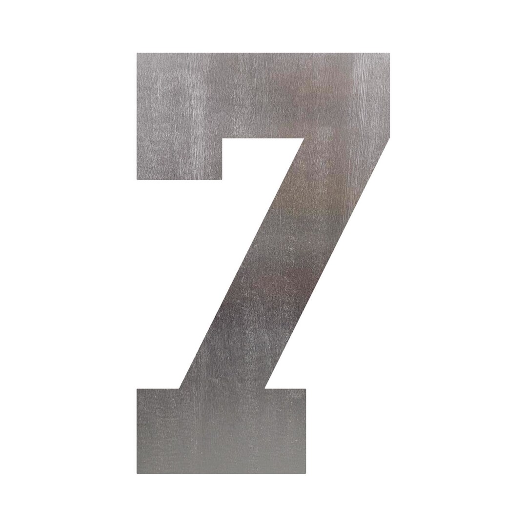 Number 7 Steel Cut Out Shape Metal Art Decoration Home Decor Craft ...