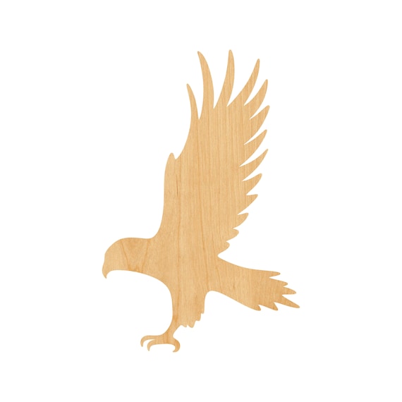 Hawk Laser Cut Out Wood Shape Craft Supply Woodcraft Cutout | Etsy