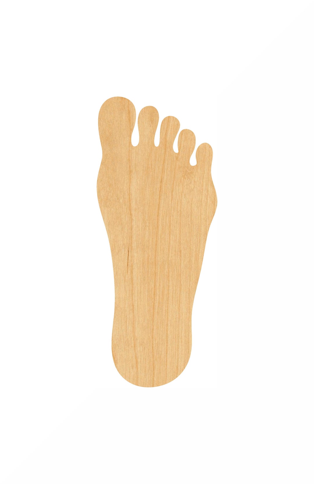 Foot Laser Cut Out Wood Shape Craft Supply - Woodcraft Cutout - Etsy