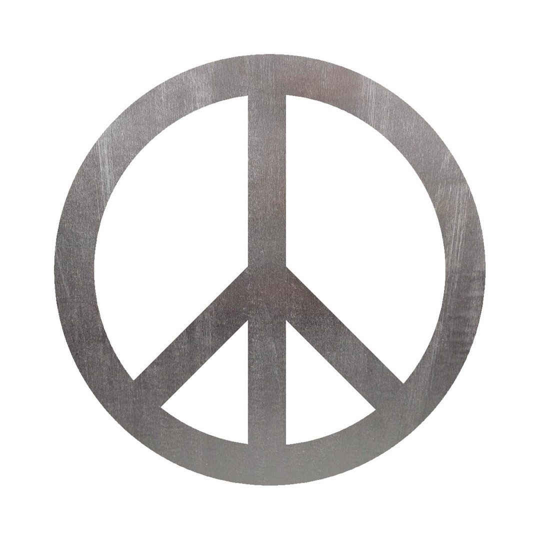 Peace Sign Steel Cut Out Shape Metal Art Decoration Home Decor Craft ...