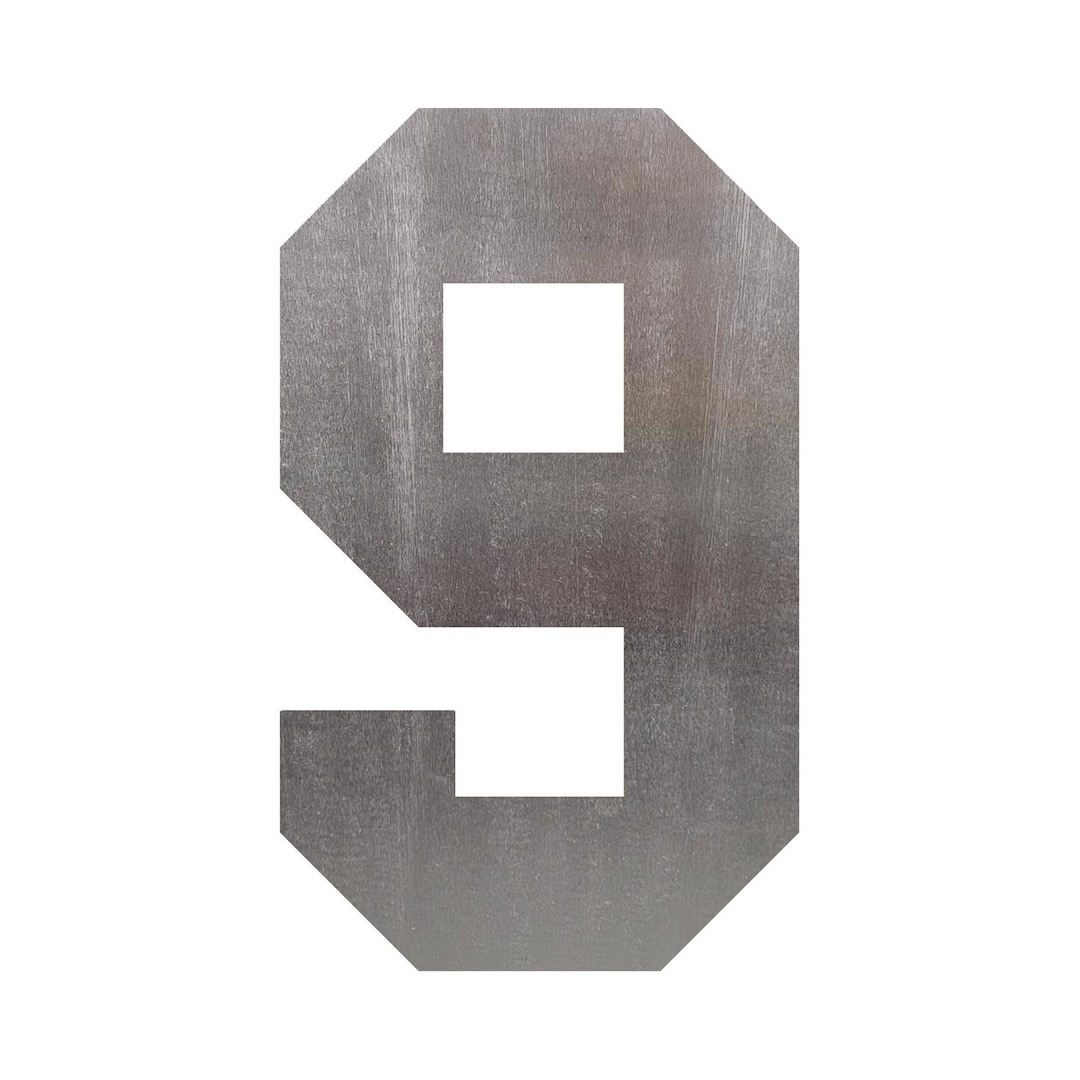 Number 9 Steel Cut Out Shape Metal Art Decoration Home Decor Craft ...