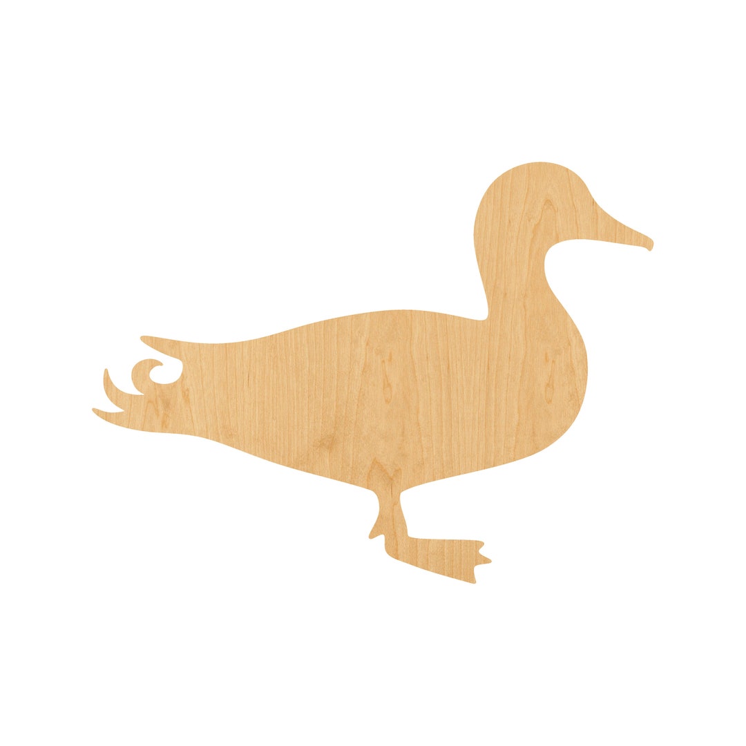 Mallard Duck Laser Cut Out Wood Shape Craft Supply – Woodcraft Cutout ...