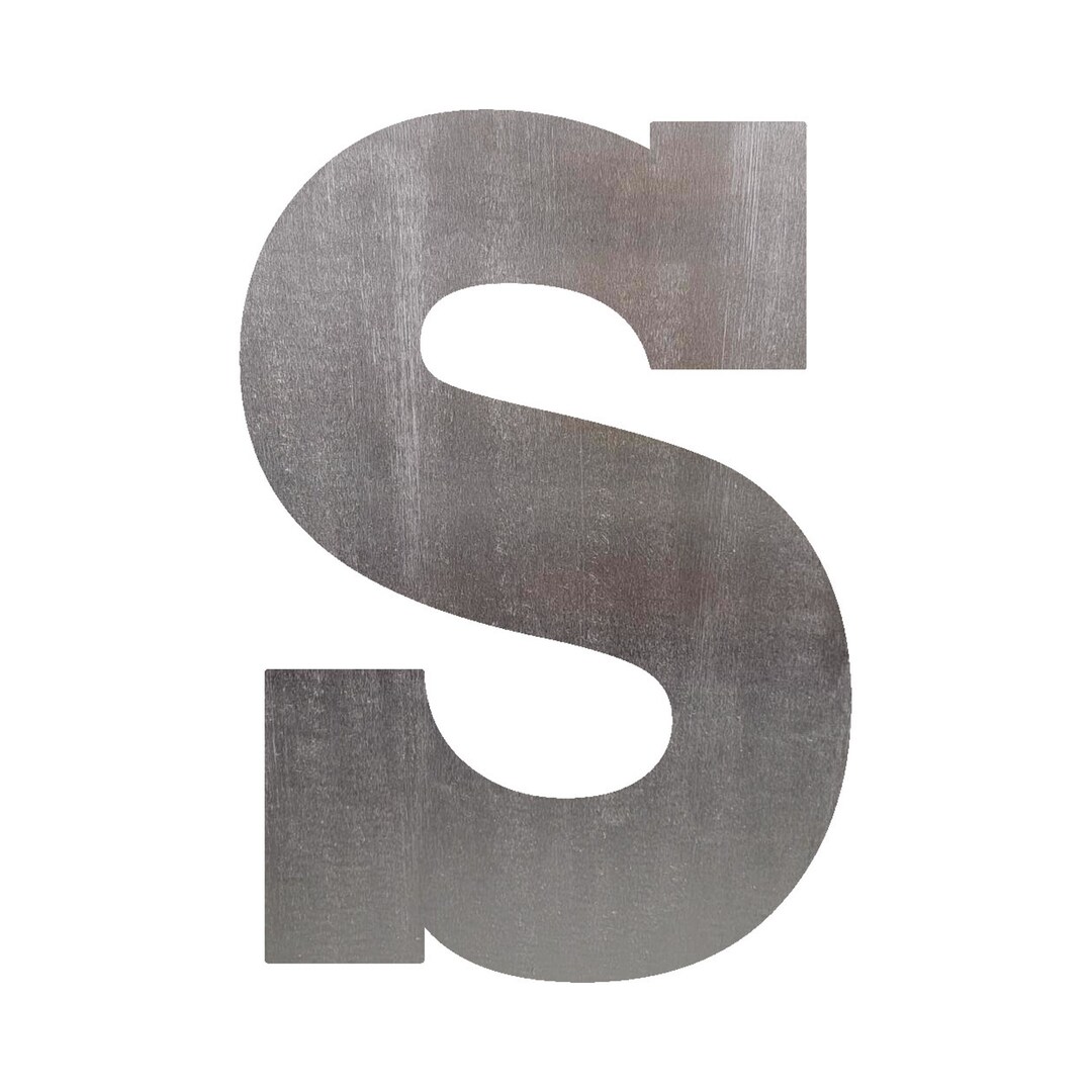 Lowercase Letter S Steel Cut Out Shape Metal Art Decoration Home Decor ...
