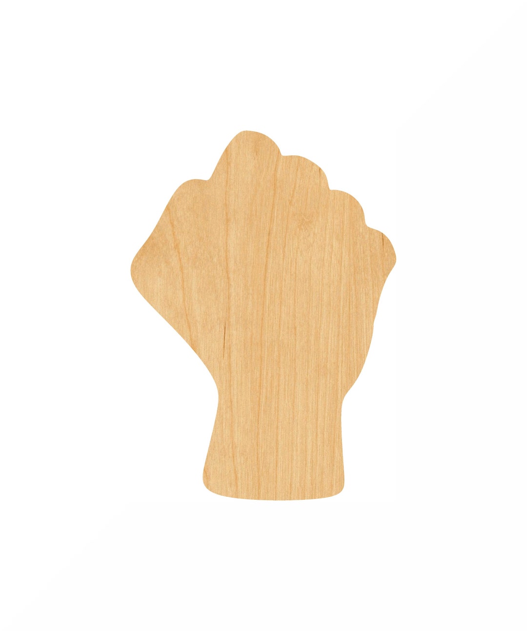 Fist Laser Cut Out Wood Shape Craft Supply - Woodcraft Cutout - Etsy