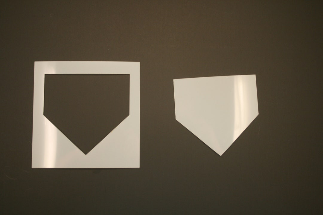 Home Plate Reusable Mylar Stencil - Art Supplies - Etsy