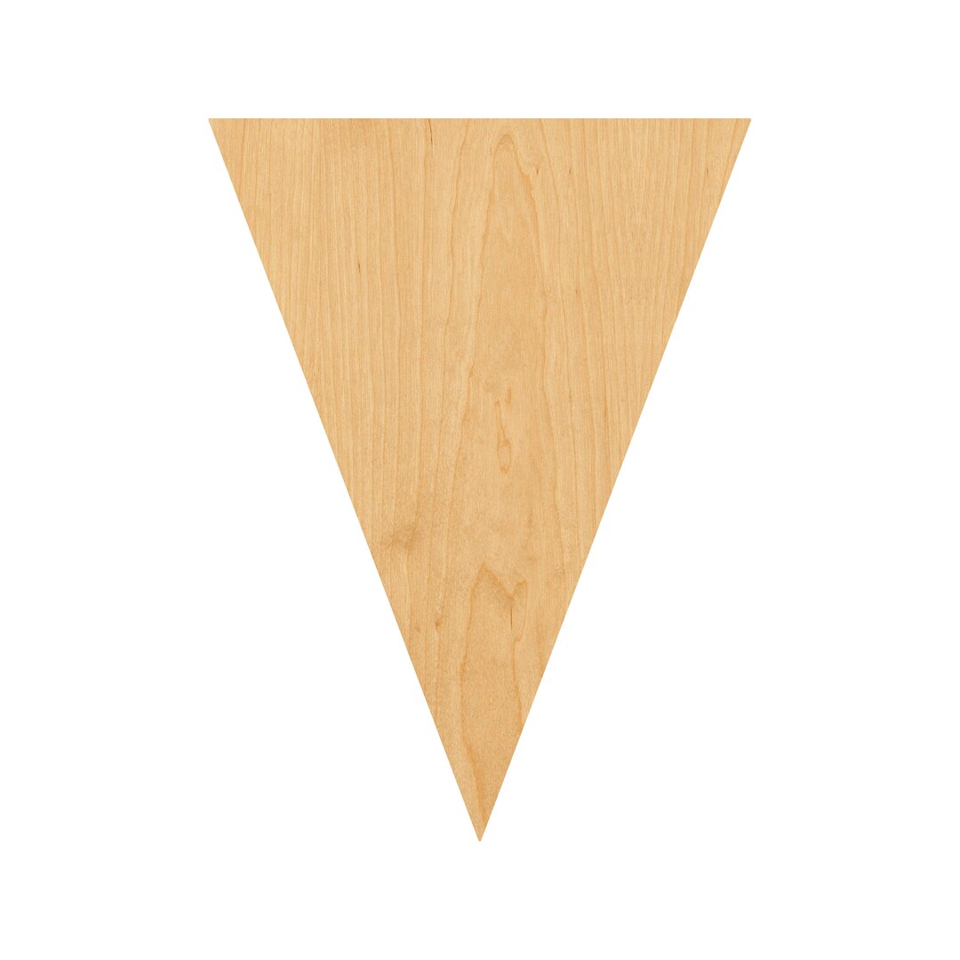 Triangle Bunting Laser Cut Out Wood Shape Craft Supply - Woodcraft ...
