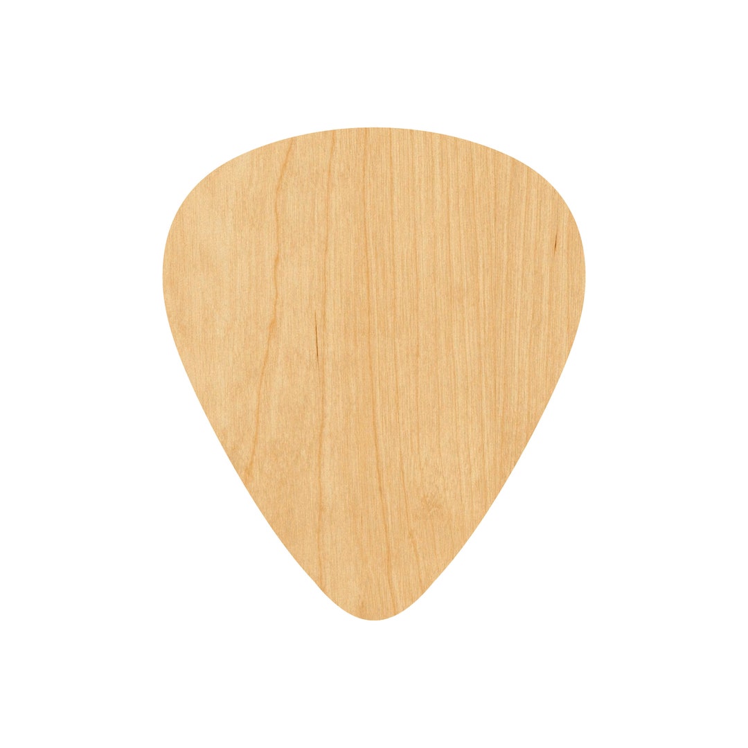 Guitar Pick Laser Cut Out Wood Shape Craft Supply - Woodcraft Cutout - Etsy
