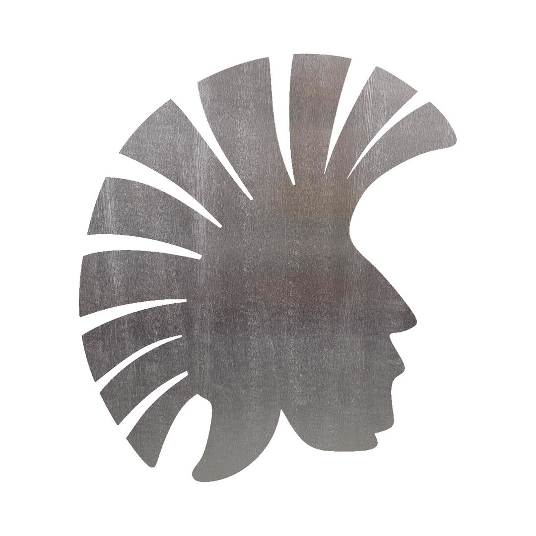 Trojan Head Steel Cut Out Shape Metal Art Decoration Home Decor Craft ...