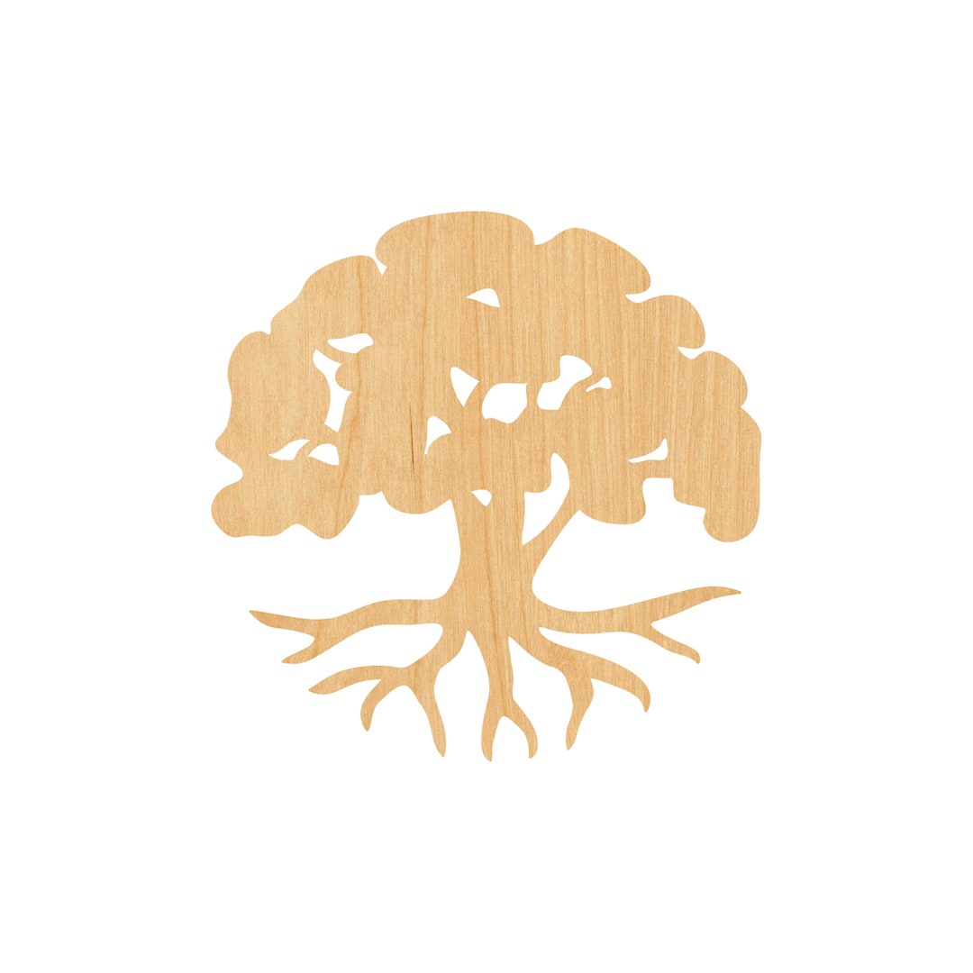 Tree of Life Laser Cut Out Wood Shape Craft Supply - Woodcraft Cutout ...