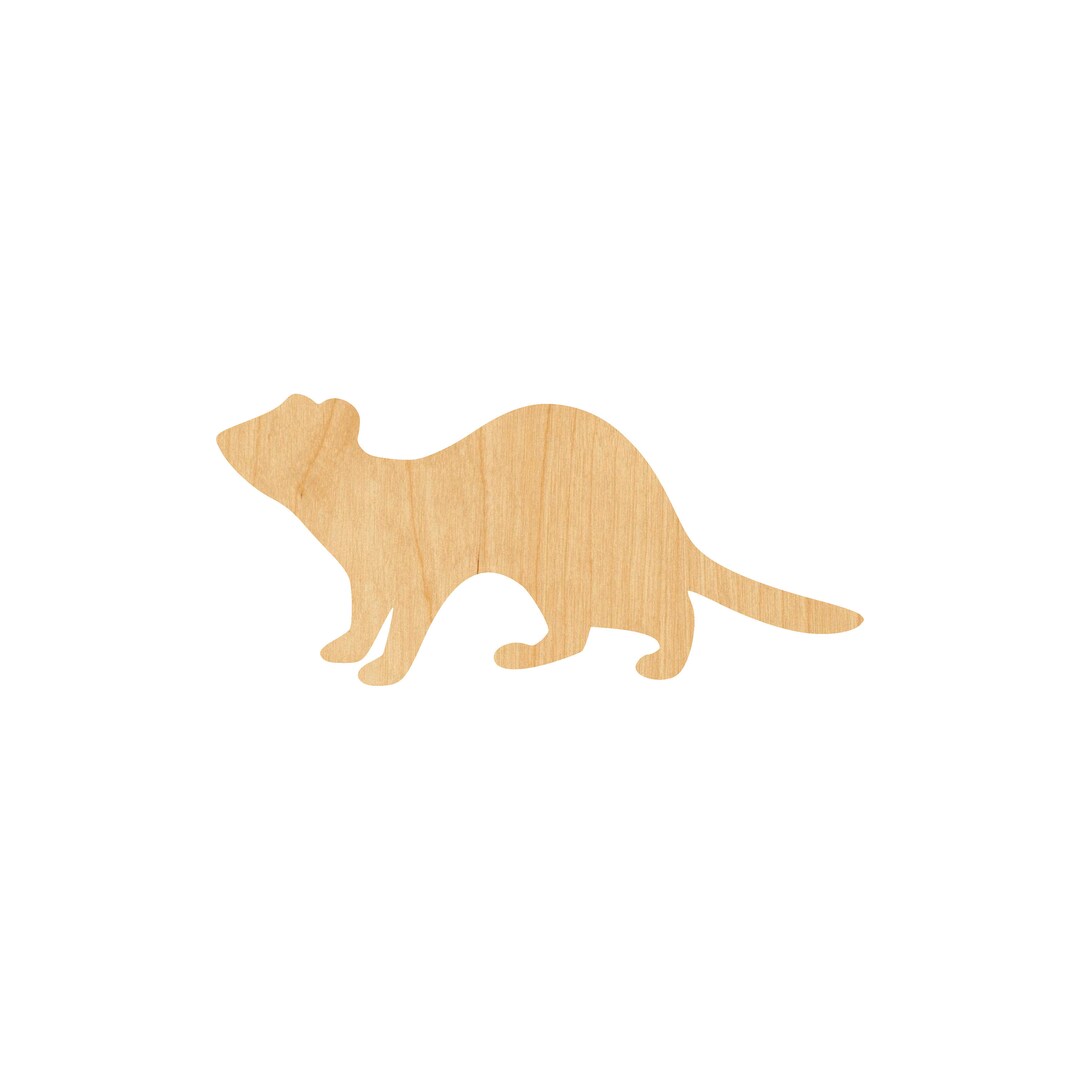 Ferret Laser Cut Out Wood Shape Craft Supply – Woodcraft Cutout - Etsy