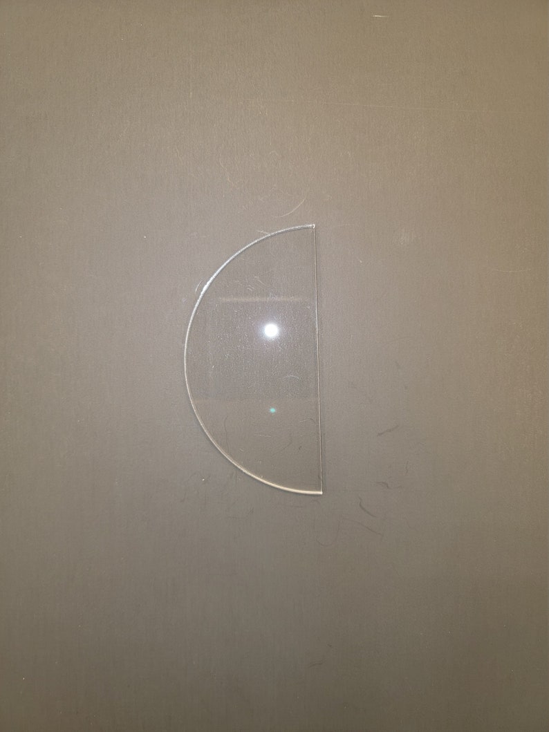 Half Circle Clear Acrylic Plexiglass Shapes, Multiple Thicknesses - Etsy