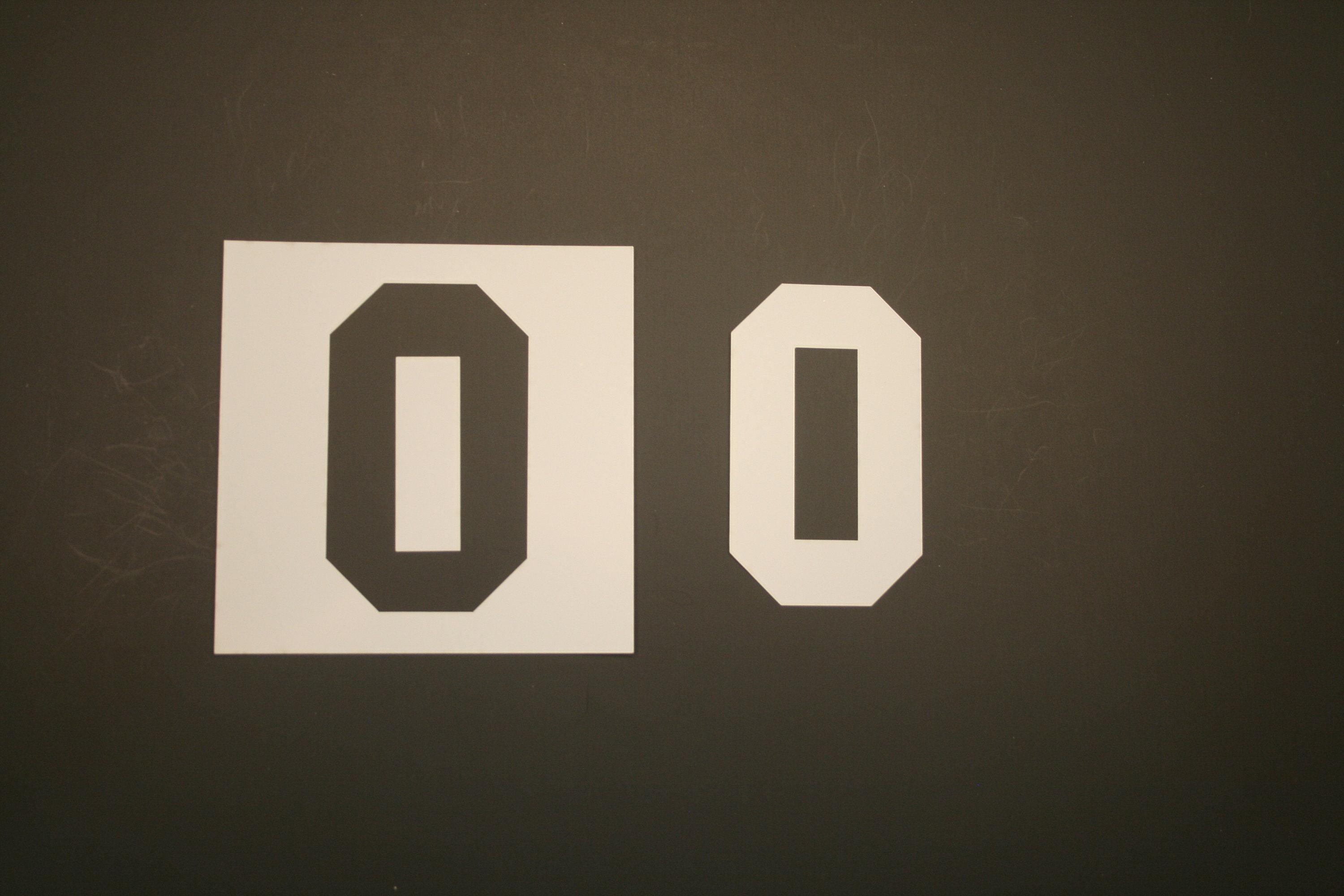 Number 0 Reusable Mylar Stencil Art Supplies - Etsy