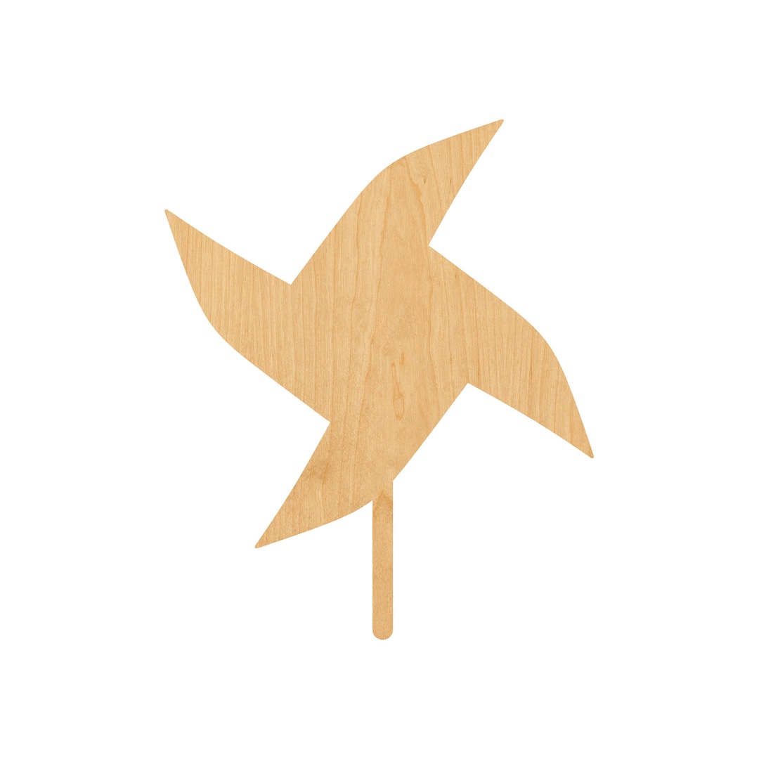 Pinwheel Laser Cut Out Wood Shape Craft Supply - Woodcraft Cutout - Etsy