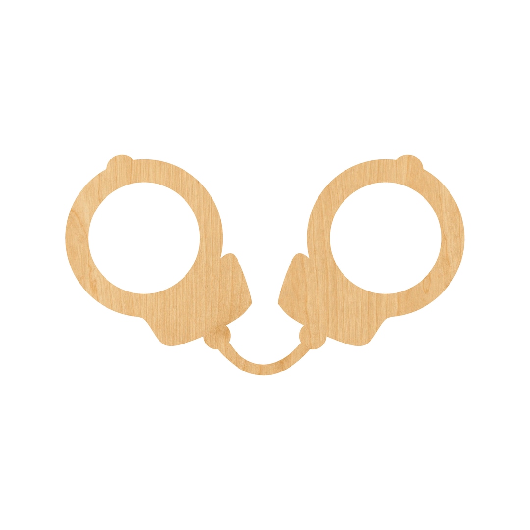 Handcuff Laser Cut Out Wood Shape Craft Supply - Woodcraft Cutout - Etsy