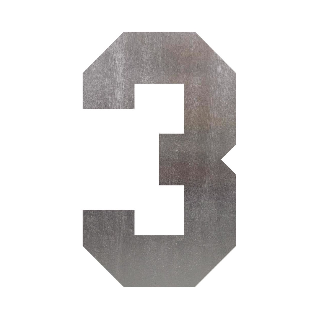 Number 3 Steel Cut Out Shape Metal Art Decoration Home Decor Craft ...