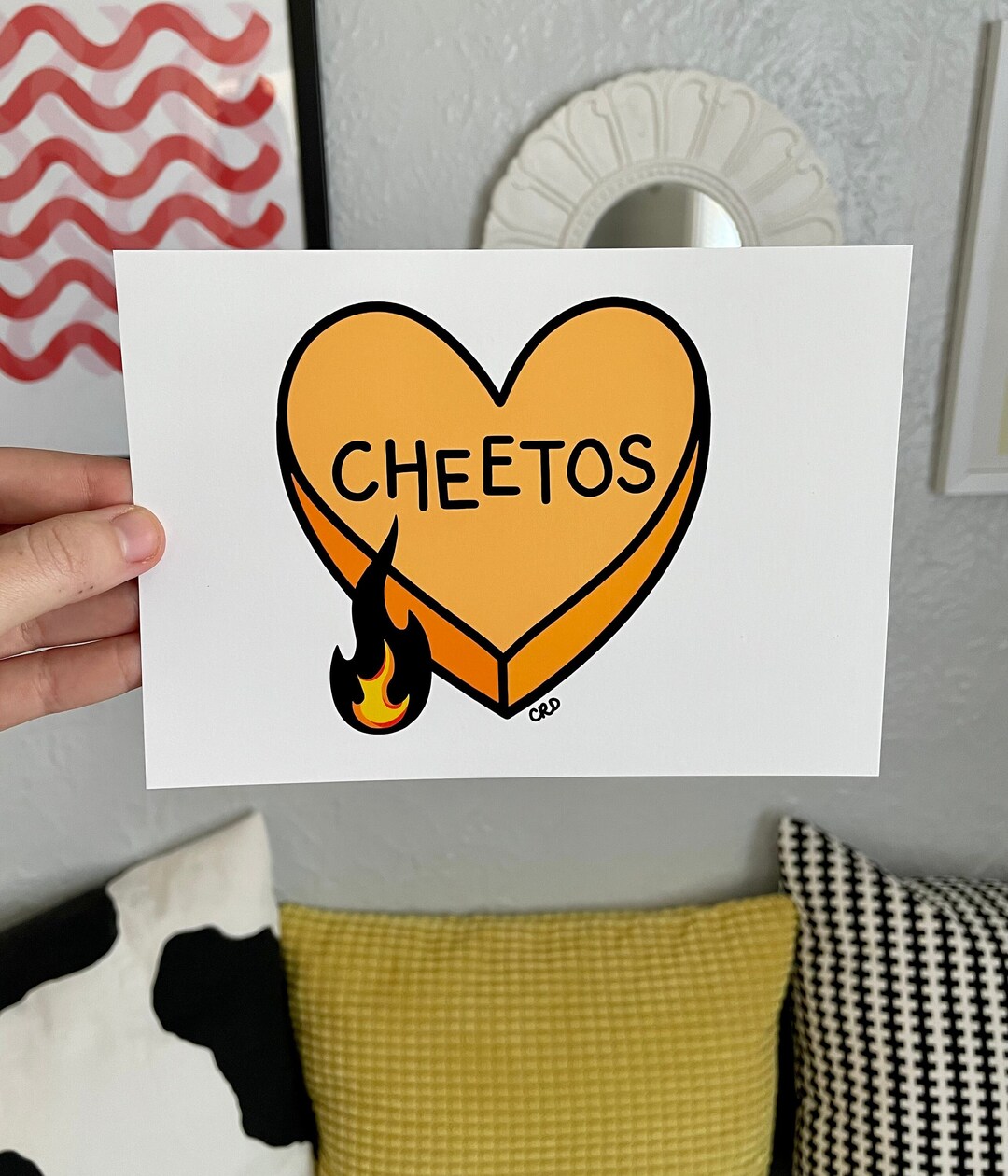Cheetos Candy Heart Fine Art Print, 5x7 - Etsy