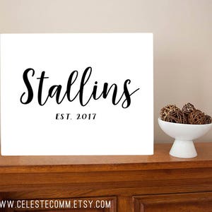 Personalized Family Last Name Sign Farm House Farmhouse - Etsy