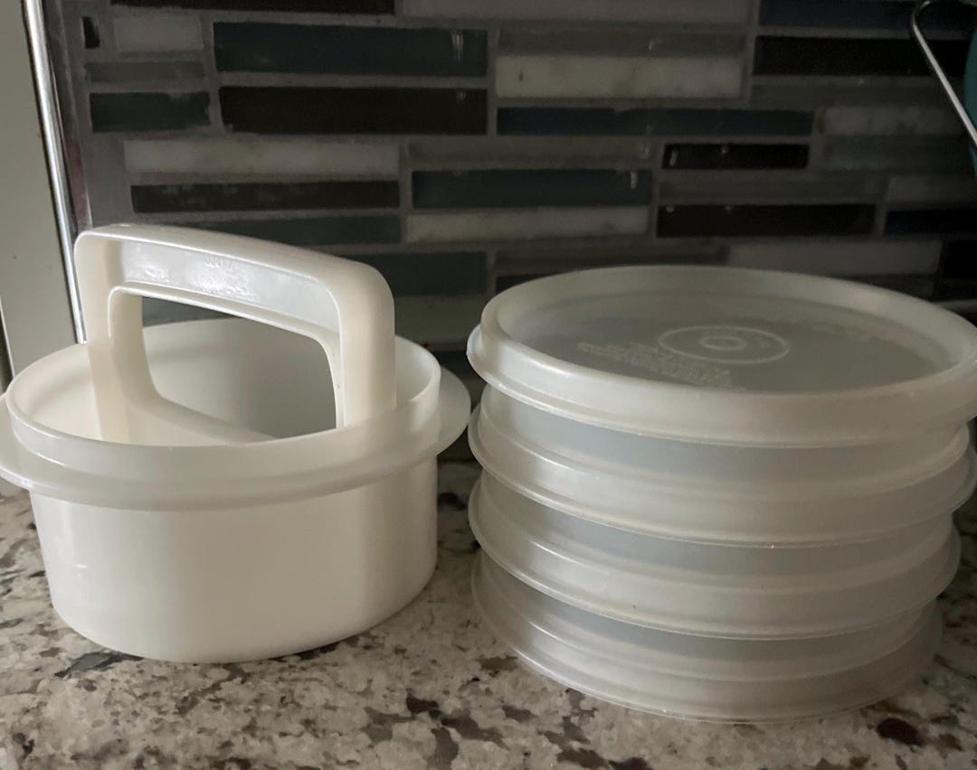 Tupperware Burger Press and Stackable Keeper Molds - Etsy