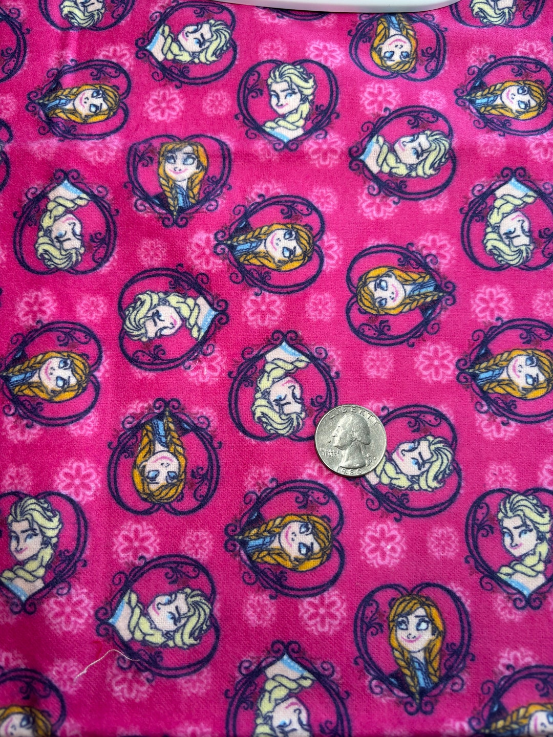 Frozen Disney Flannel Cotton Fabric anna Elsa NEW 1 Yard - Etsy