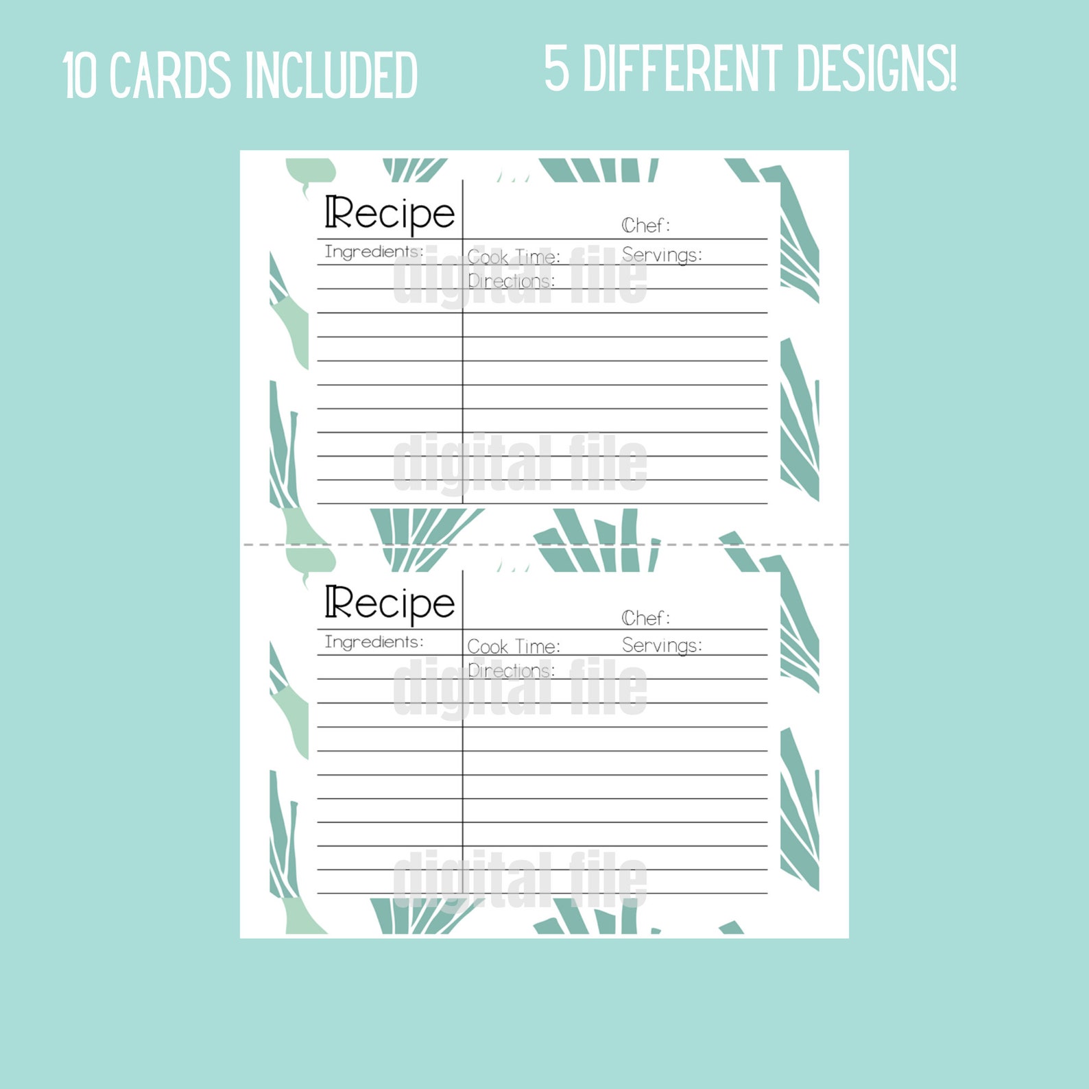 Recipe Cards, Cooking With Kids, Kid Recipe Cards, Printable - Etsy