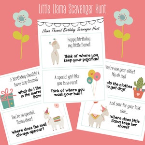 Birthday Scavenger Hunt, Clue Cards, Kids, Toddlers, Scavenger Hunt ...