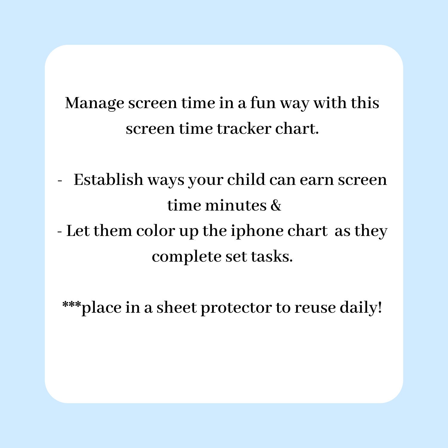 Screen Time Tracker, Printable, Screen Time Chart, Screen Time ...