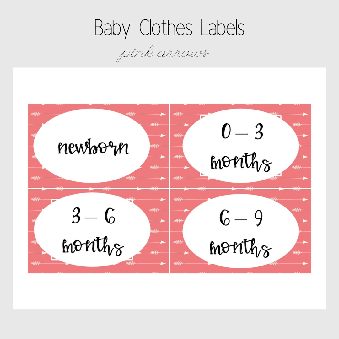 Baby Clothes Storage Labels, Nursery Organization, Baby Clothes ...