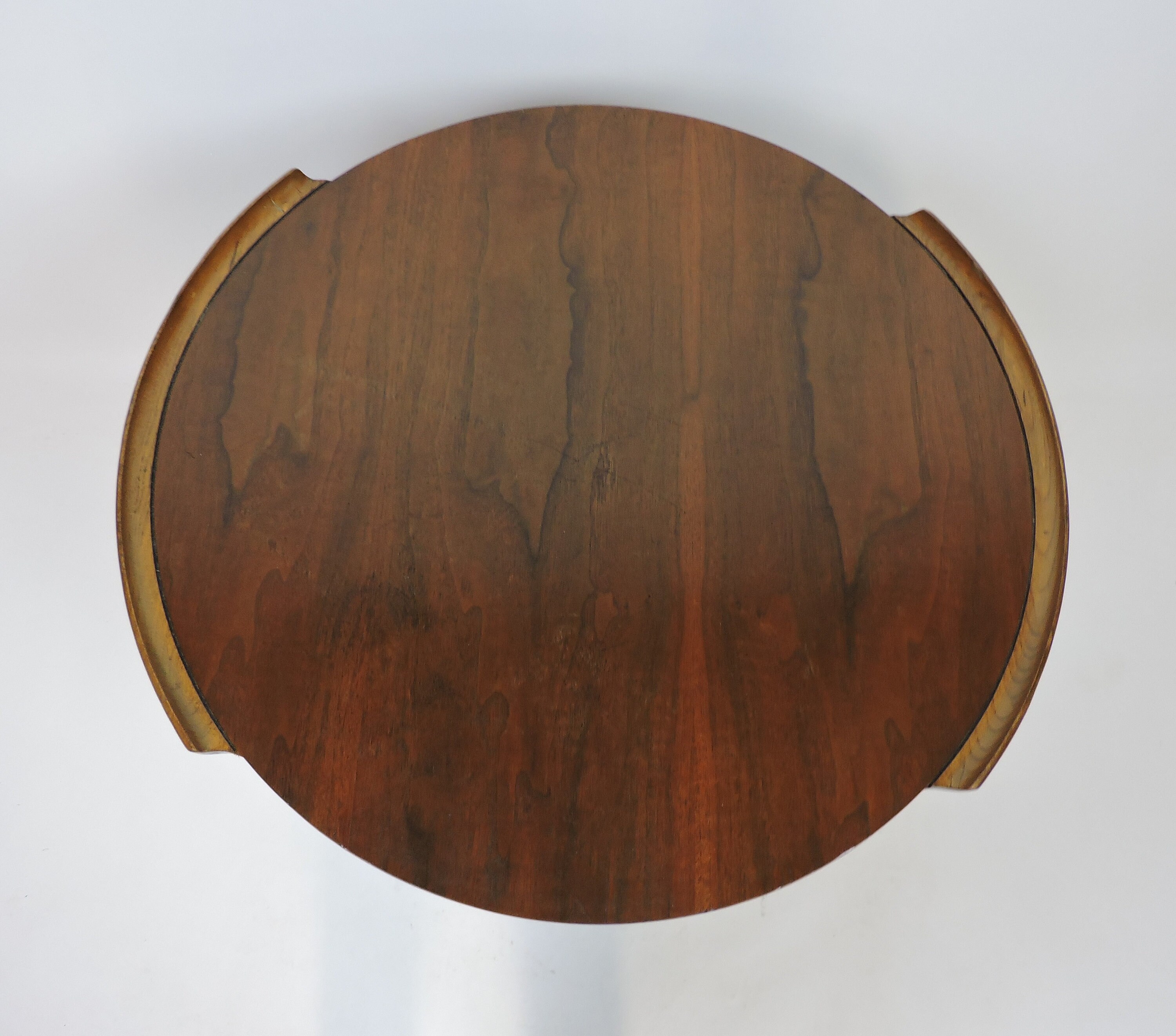 Mid Century Modern Lane Round Walnut Side or Occasional Table - Etsy