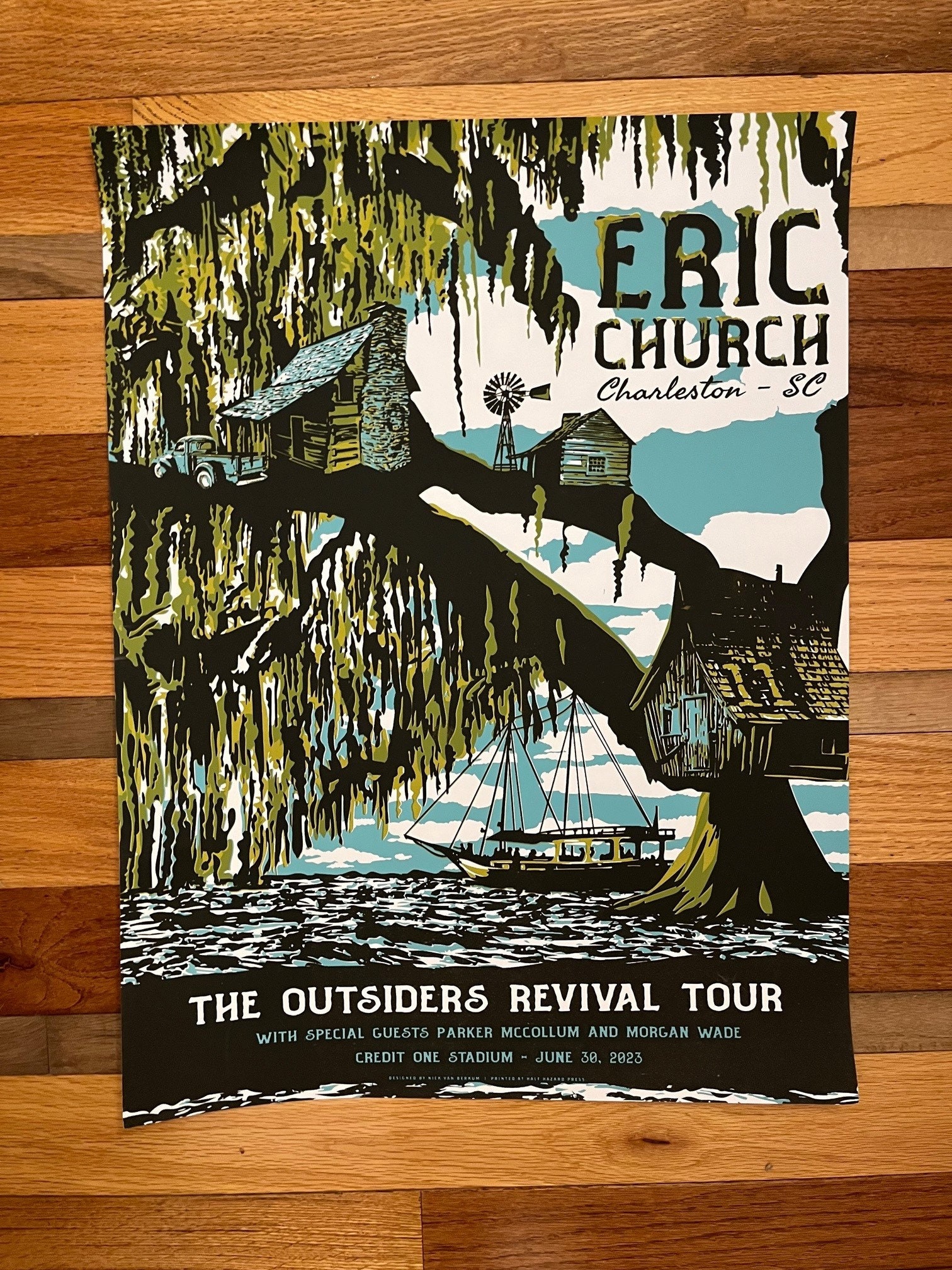 Eric Church - 2023 Charleston Gig Poster - Etsy