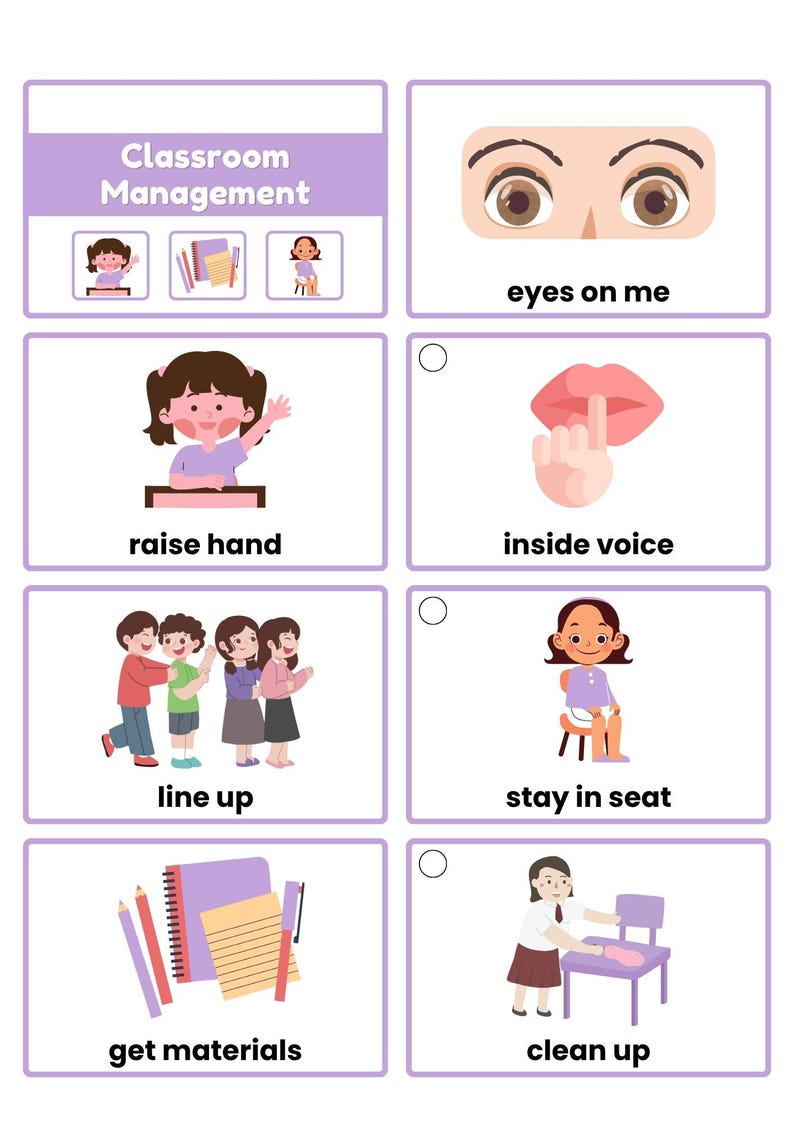 Visual Directions Schedule Task Cards - Etsy