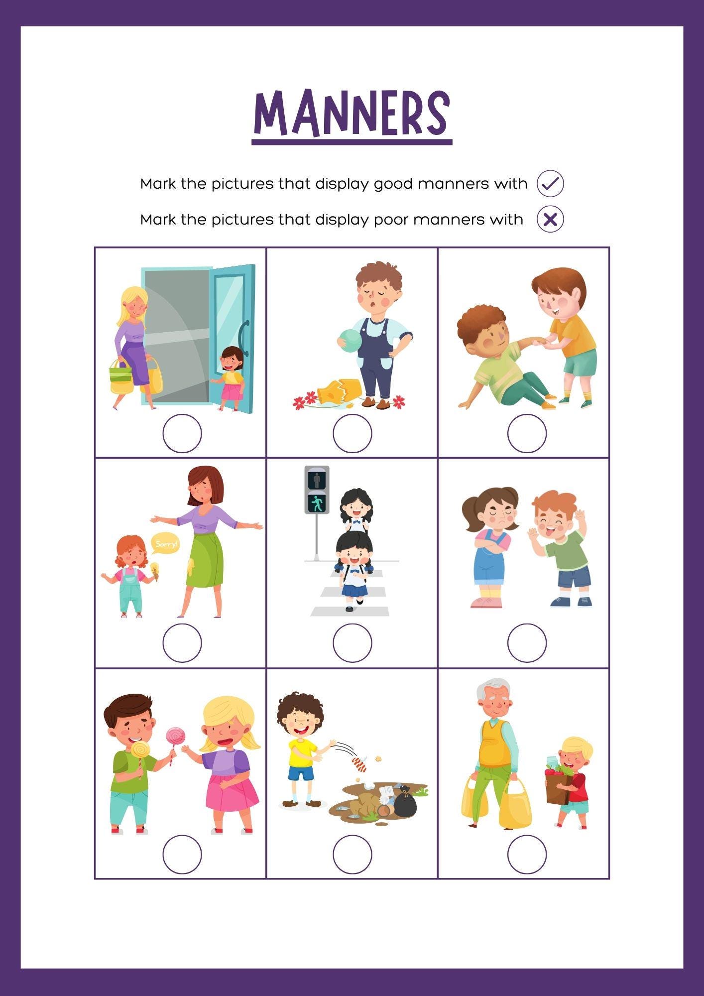 Good Behavior Vs Bad Behavior - Etsy