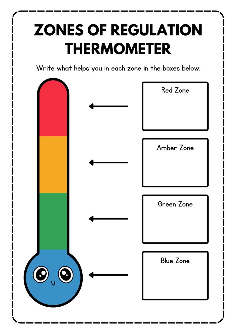 Zones of Regulation Social Emotional - Etsy