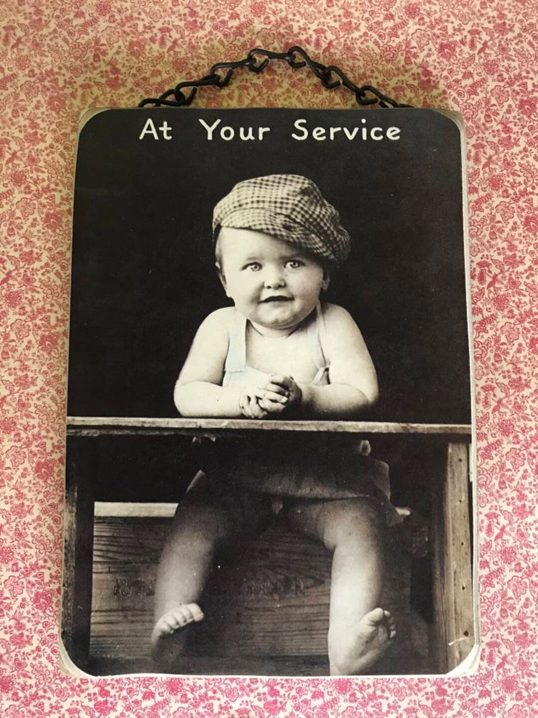 At Your Service Hanging Wall Sign - Etsy