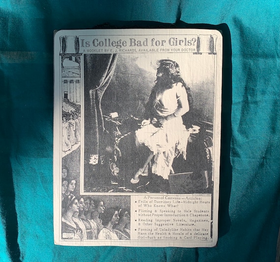 Is College Bad for Girls on Hanging Wall Sign | Etsy