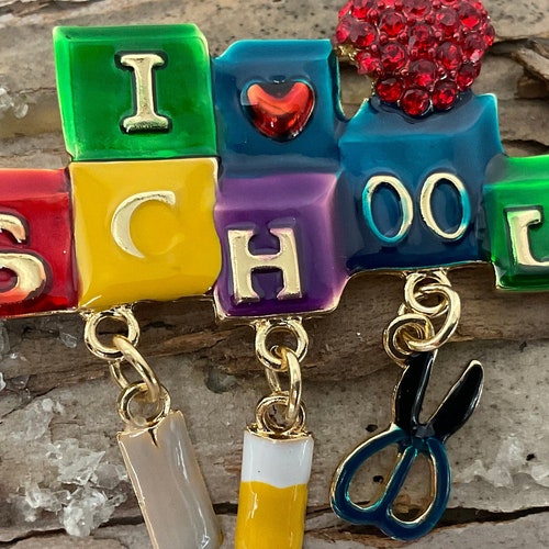 Vintage 1 Teacher Pin Gifts for Teachers Teacher Brooch - Etsy