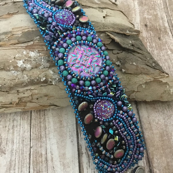 Bead Embroidery Cuff - Etsy