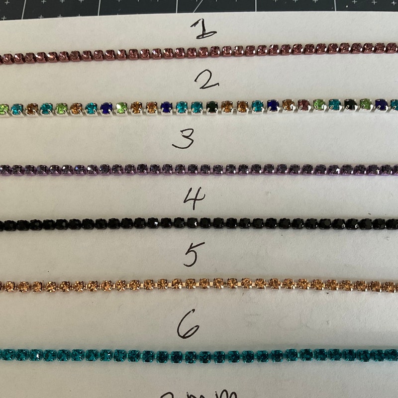 Rhinestone Cup Chain - Etsy