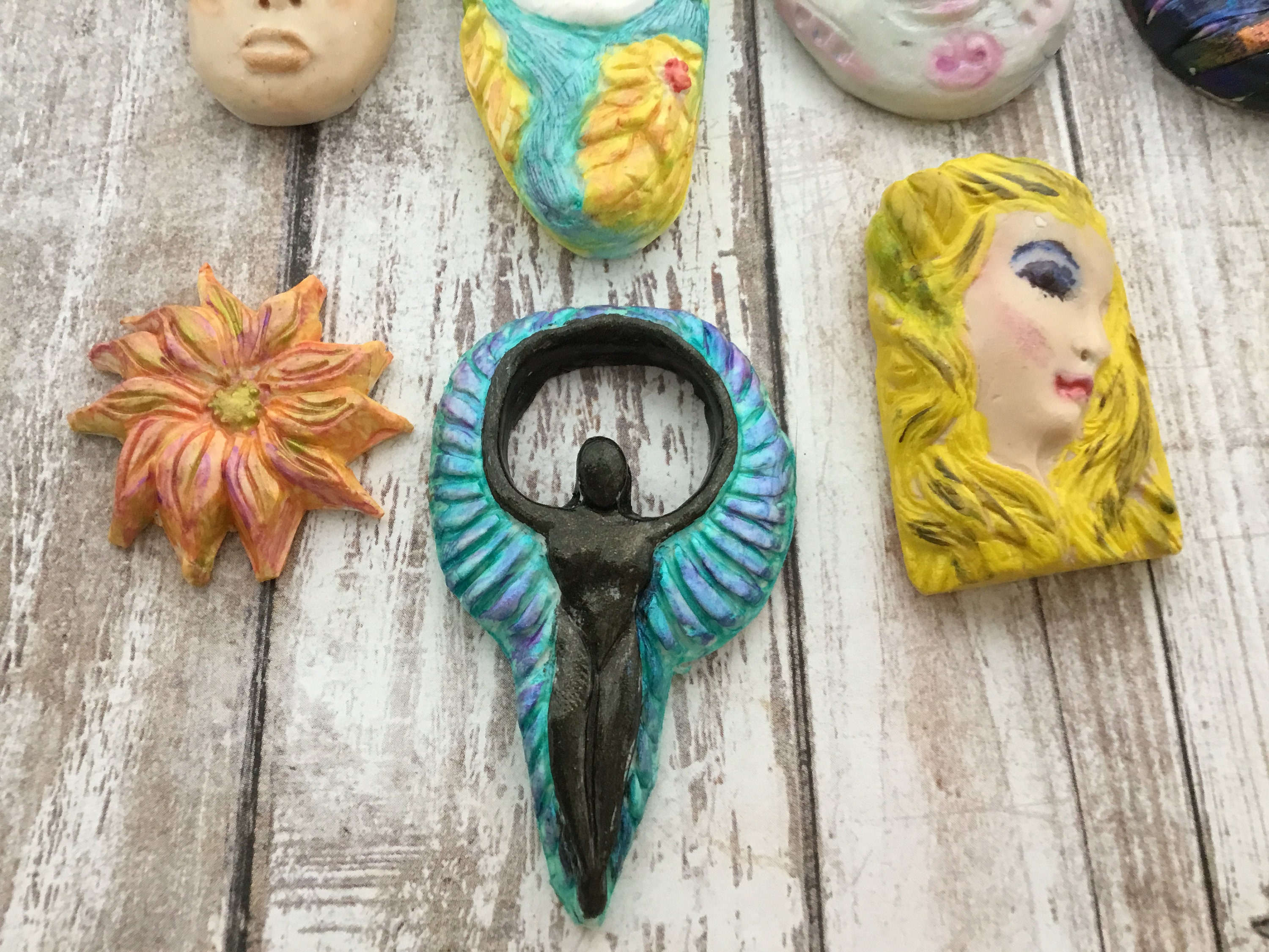 Face Cabochons faces Painted Faces Bead Embroidery Faces - Etsy Australia