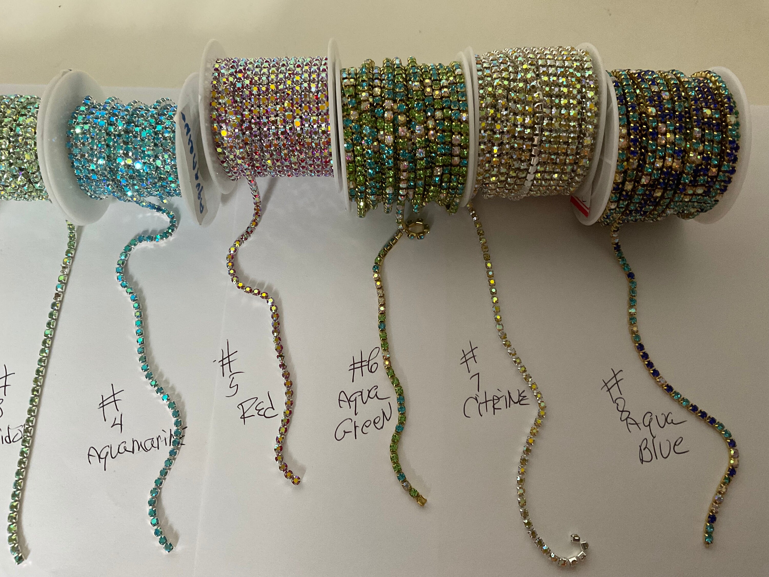 3mm Crystal Cup Chain: AB Rhinestone Chain for Embellishment - Etsy