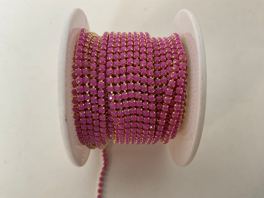 Pink Cup Chain/ 2mm Cup Chain for Embroidery/ Cup Chain for Jewelry ...