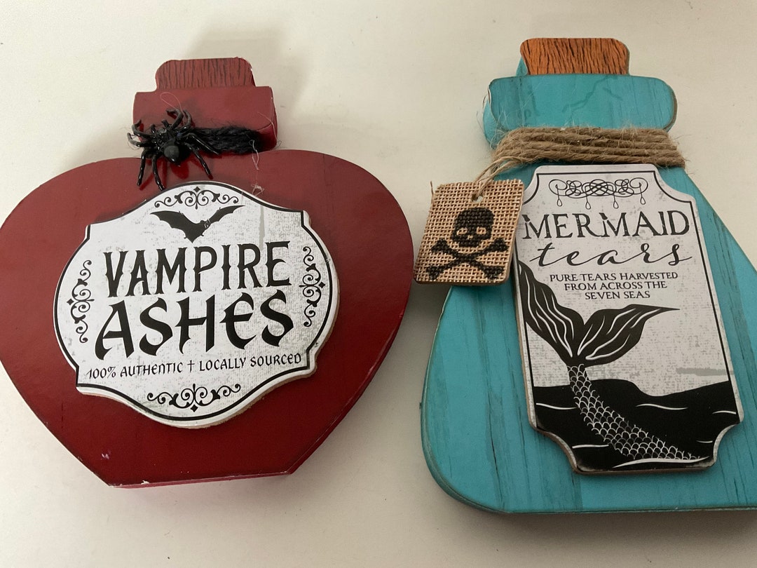 Apothecary Potion Signs, Wood Apothecary Signs, Set of 2 Signs ...